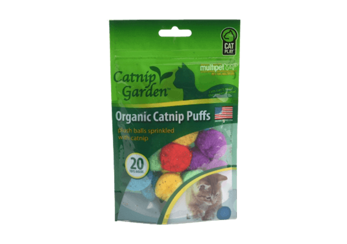 Multipet Catnip Garden Puffs 20-Pack