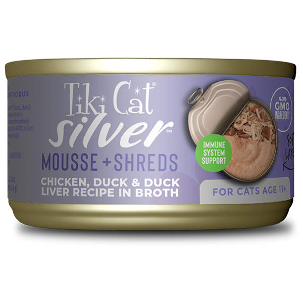 Tiki Cat Silver 11+ Chicken, Duck & Duck Liver 2.4oz